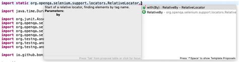 selenium 4 relative locators