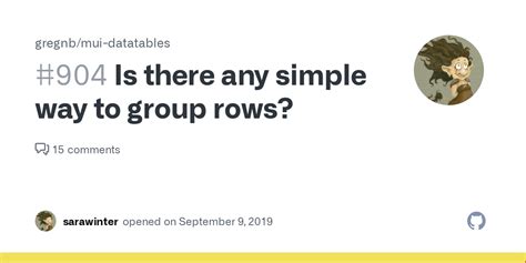 Is There Any Simple Way To Group Rows · Issue 904 · Gregnbmui Datatables · Github