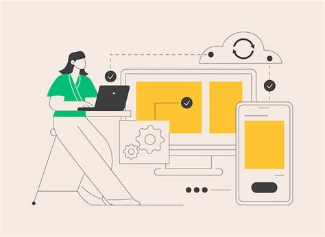 Premium Vector Cloud Connection Abstract Concept Vector Illustration Connectivity Method