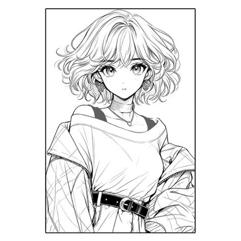 Раскраска Аниме девушка подружка распечатать раскраски для детей