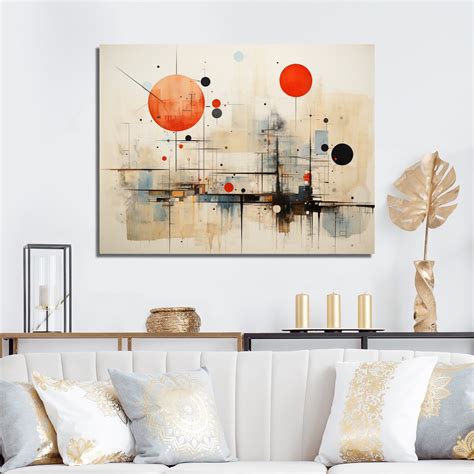 Designart Colorful Mid Century Abstract Elegance Ii Mid Century