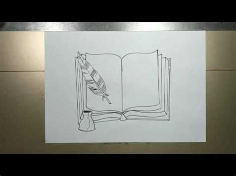 How To Draw OPEN BOOK With PEN In Minutes Book Drawing Book Art Open Book