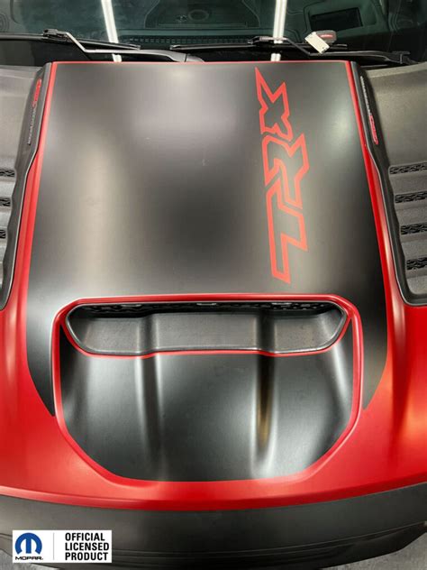 Ram Trx Hood Graphics With Trx Mopar Licensed Product 2 Piece Vinyl