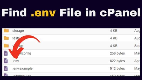 How To Find Env File In Cpanel Youtube