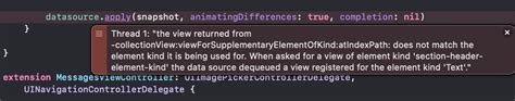 Ios 152 Uncaught Exception `nsinternalinconsistencyexception` Works