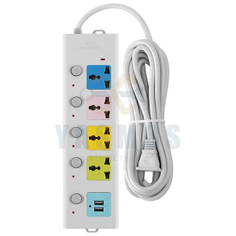 Extension Socket 4 Power Socket Strip With 2 Usb Port Universal Extension Cord Lazada Ph