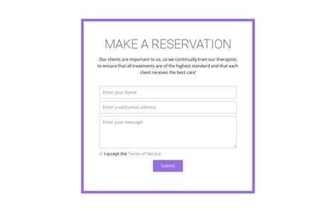 Reservation Form Css Template
