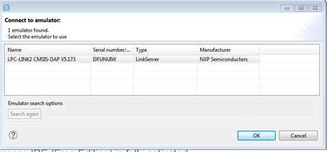 Using Lpc Link2 As Probe For Lpc11u024fbd64401 Nxp Community
