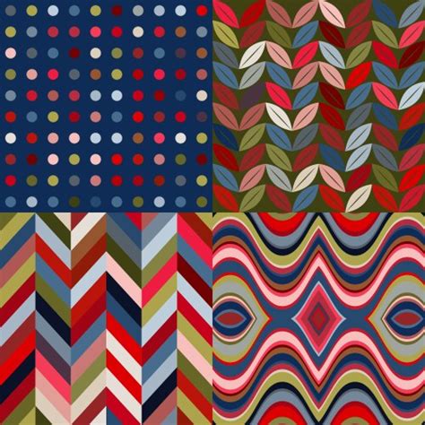 Retro Curved Lines Seamless Pattern Royalty Free Vector