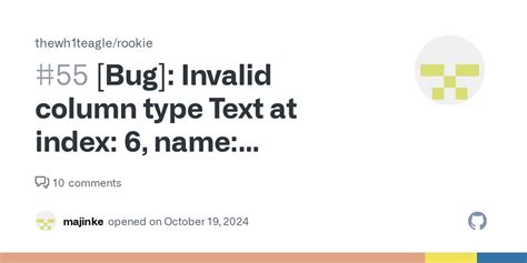 Bug Invalid Column Type Text At Index 6 Name Encryptedvalue · Issue 55 · Thewh1teagle