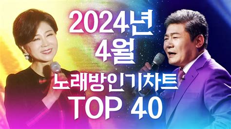 2024년 4월 트로트 노래방 인기차트 Top 40 진성 문희옥 Youtube