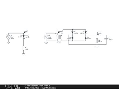 Ac To Dc 1 Circuitlab