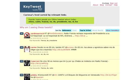 keytweet ~ recopila los tweets más relevantes ~ curioseando