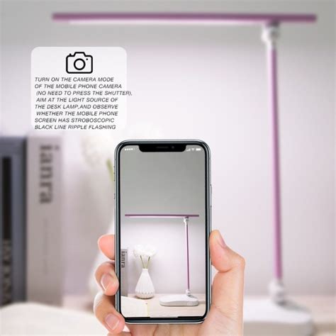 Ws 2020 โคมไฟตั้งโต๊ะพับ Led Touch Dimming โคมไฟข้างเตียง สไตล์ 3 สี ชาร์จ 4000mah สีชมพู