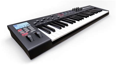 Premium Photo Black Synthesizer Midi Keyboard On White Synth Keys Close Up
