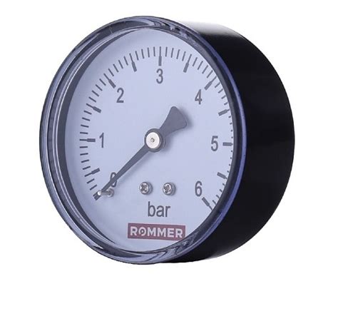 Аксиальные манометры Rommer RIM-0009 для закрытых систем отопления