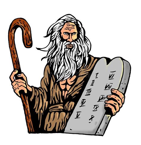 Moses And The 10 Commandments Clip Art