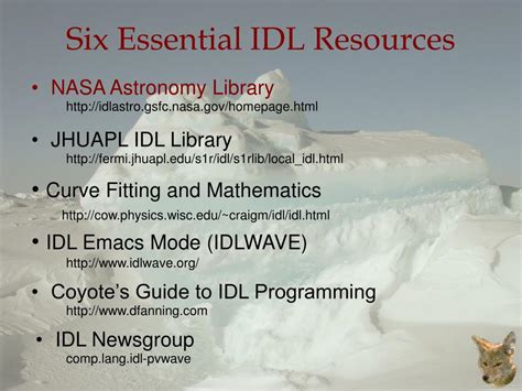 Ppt Coyotes Guide To Idl Programming Powerpoint Presentation Free Download Id