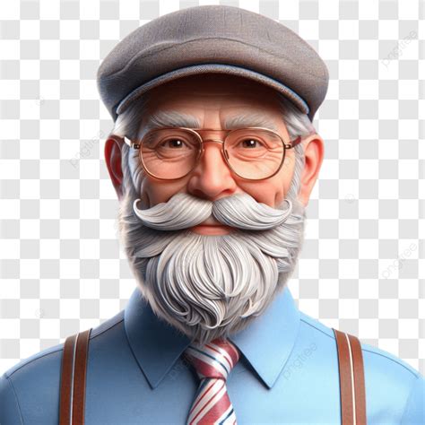 모자와 넥타이를 매고 있는 남자 모자와 넥타이를 매고 있는 남자 수염과 안경을 쓴 만화 Png 일러스트 및 이미지 에 대한 무료 다운로드 Pngtree