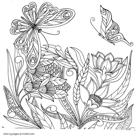 Butterfly Adult Coloring Pages Coloring Pages