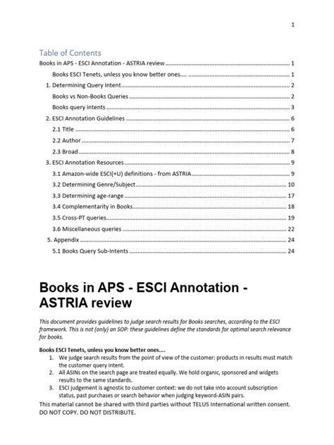 Esci Annotation Guidelines Books In Aps Pdf Books Genre