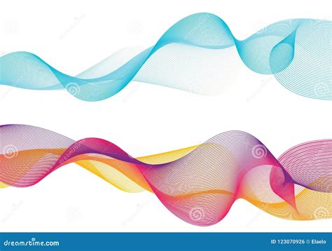 Abstract Smooth Color Wave Vector Stock Vector Illustration Of Vector Light