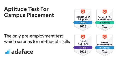 Aptitude Test For Campus Placement Candidate Screening Assessment
