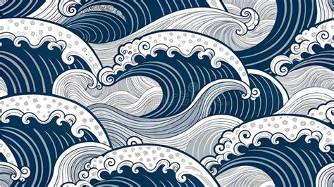 Doodle Sea Waves Stock Illustrations 9 760 Doodle Sea Waves Stock