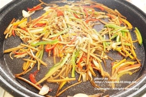 아삭아삭 우엉잡채만드는법