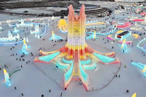 第24届哈尔滨冰雪大世界闭园 图片频道 人民网