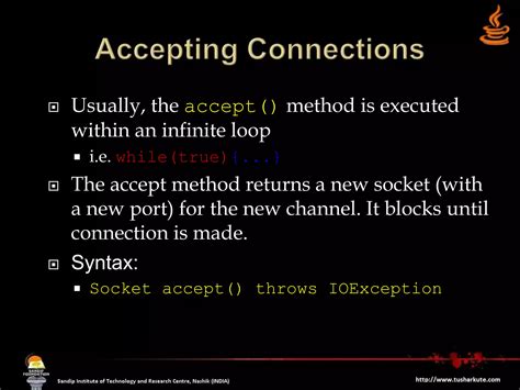 Networking In Java Pptx