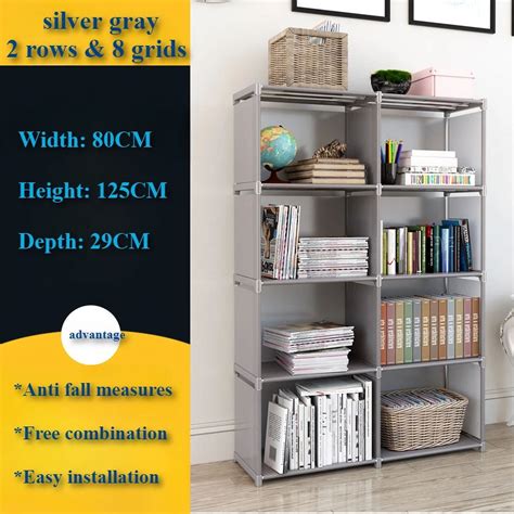 Simple Bookshelf Multi Layer Bookshelf Storage Racks Bedroom Book Shelf Organizer Easy Assembly