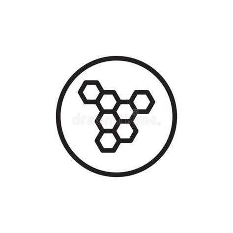 Honeycomb Icon Outline Vector For Web Ui Stock Vector Illustration Of Geometric Honey 340050902