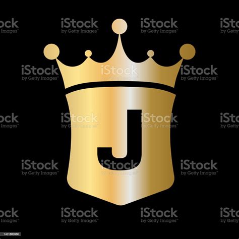 편지 J 크라운과 방패 로고 벡터 템플릿 럭셔리 개념 기호와 경호에 대한 스톡 벡터 아트 및 기타 이미지 경호 고급 호텔 공주 Istock