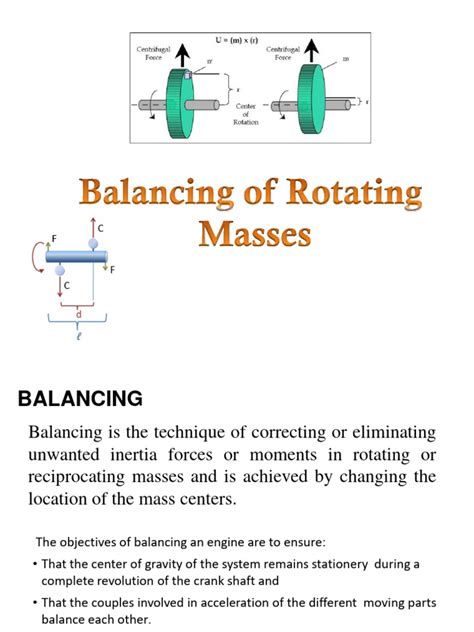 Me 2222 03 Balancing Pdf Rotation Around A Fixed Axis Force