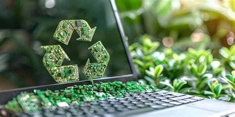 Premium Photo Green Computing Embracing Sustainable And