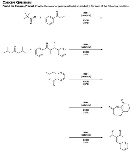 Solved CONCEPT QUESTIONS Predict The Reagent Product Chegg Com