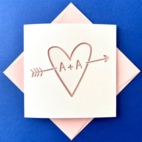 Personalised Graffiti Heart Intials Card By Whole In The Middle