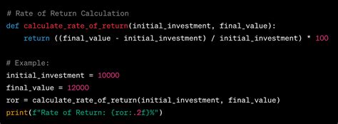 Understanding Rate Of Return Mean And Variance In Finance With Python By Surendra Singh