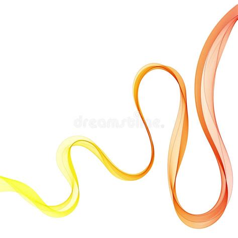 Abstract Smooth Color Wave Vector Curve Flow Blue Motion Illustration Smoke Design Vector