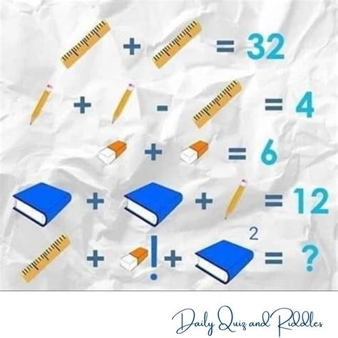 The Puzzle Of Mathematical Relations Daily Quiz And Riddles