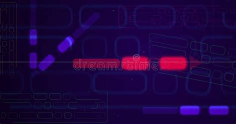 Technology Big Data Model Training Nlm Nlp Circuitory Circuit Moving Bg Stock Illustration