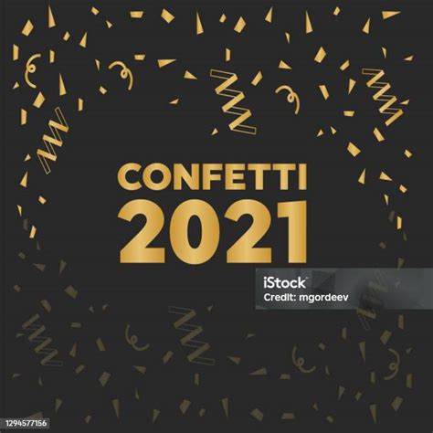 배경 파티 축하 금 색종이 골드 글리터 색종이 플라잉 벡터 배경 기념일에 대한 스톡 벡터 아트 및 기타 이미지 기념일 노랑 떨어짐 Istock