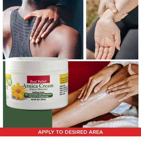 Real Relief Arnica Cream 8 Oz Soothing Cream Homeolab Shop