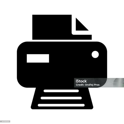 프린터 문서 웹 아이콘 인쇄 기계 기술 평면 기호 벡터 일러스트 레이 션 0명에 대한 스톡 벡터 아트 및 기타 이미지 0명 개념 검은색 Istock