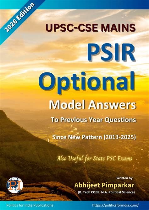 Psir Model Answers To Pyqs Ebook Politics For India