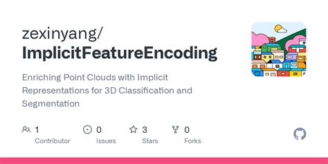 Github Zexinyangimplicitfeatureencoding Enriching Point Clouds With Implicit Representations