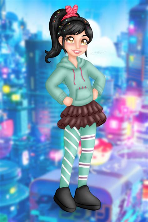 How To Draw Vanellope Von Schweetz From Wreck It Ralph