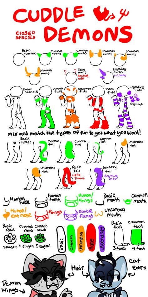 Cuddle Demons Closed Species By Candiewrapper On Deviantart