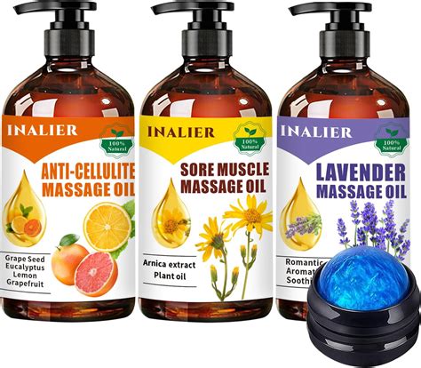 Massage Oil With Lavender And Peppermint Massage Oil For Skin Moisturizing Body Oil
